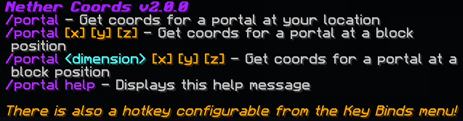 Nether Coords - Minecraft Mod Nether Coords - Minecraft Mod